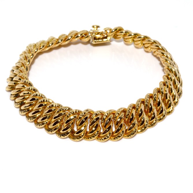 Bracelet vintage maille américaine : Bijoux vintage, Bijoux anciens